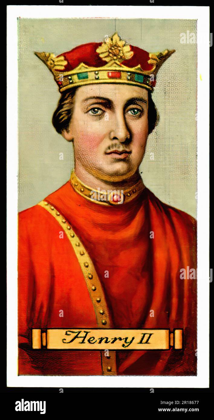 King Henry II - Vintage Cigarette Card Stock Photo - Alamy
