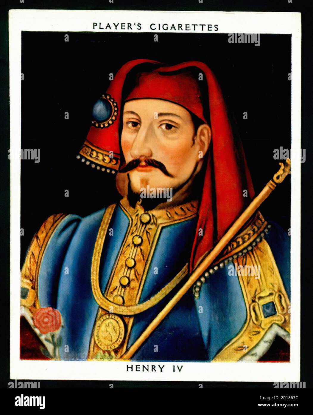 King Henry IV - Vintage Cigarette Card 02 Stock Photo - Alamy
