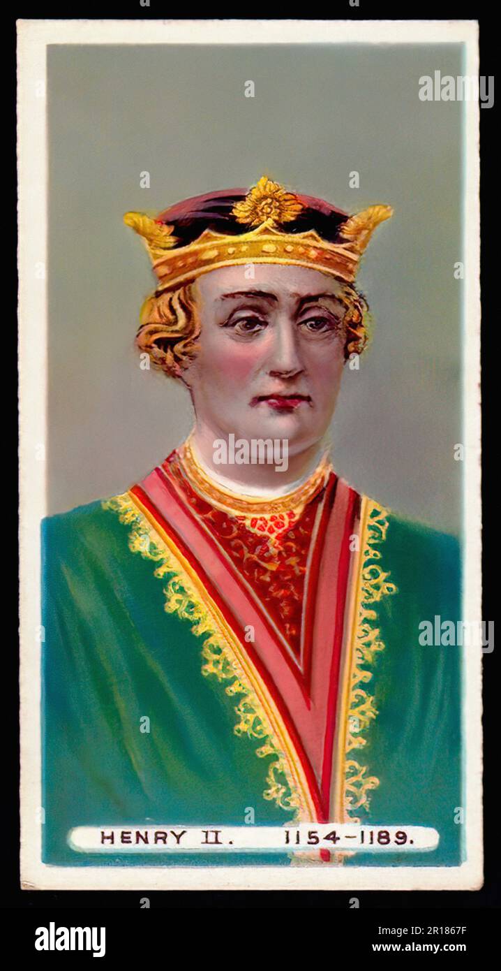 King Henry II - Vintage Cigarette Card 01 Stock Photo - Alamy