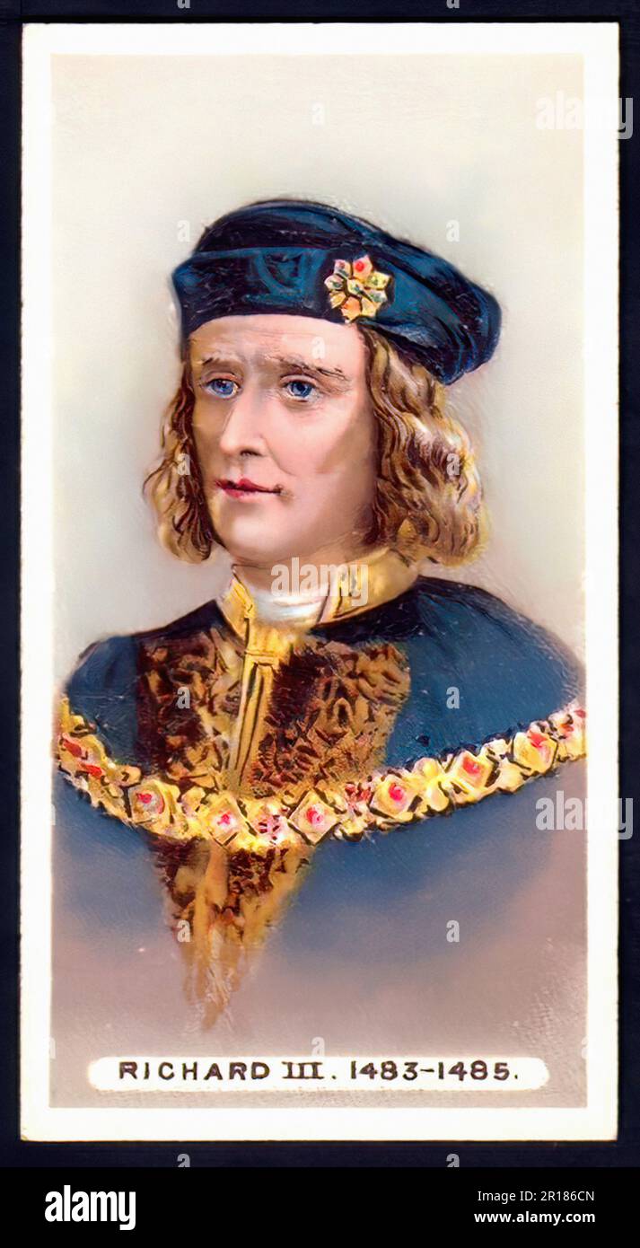 King Richard III - Vintage Cigarette Card 01 Stock Photo - Alamy