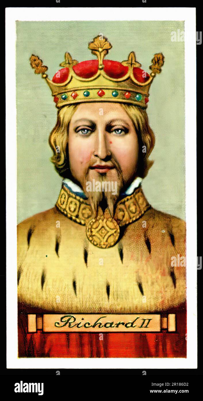 King Richard II - Vintage Cigarette Card 03 Stock Photo - Alamy