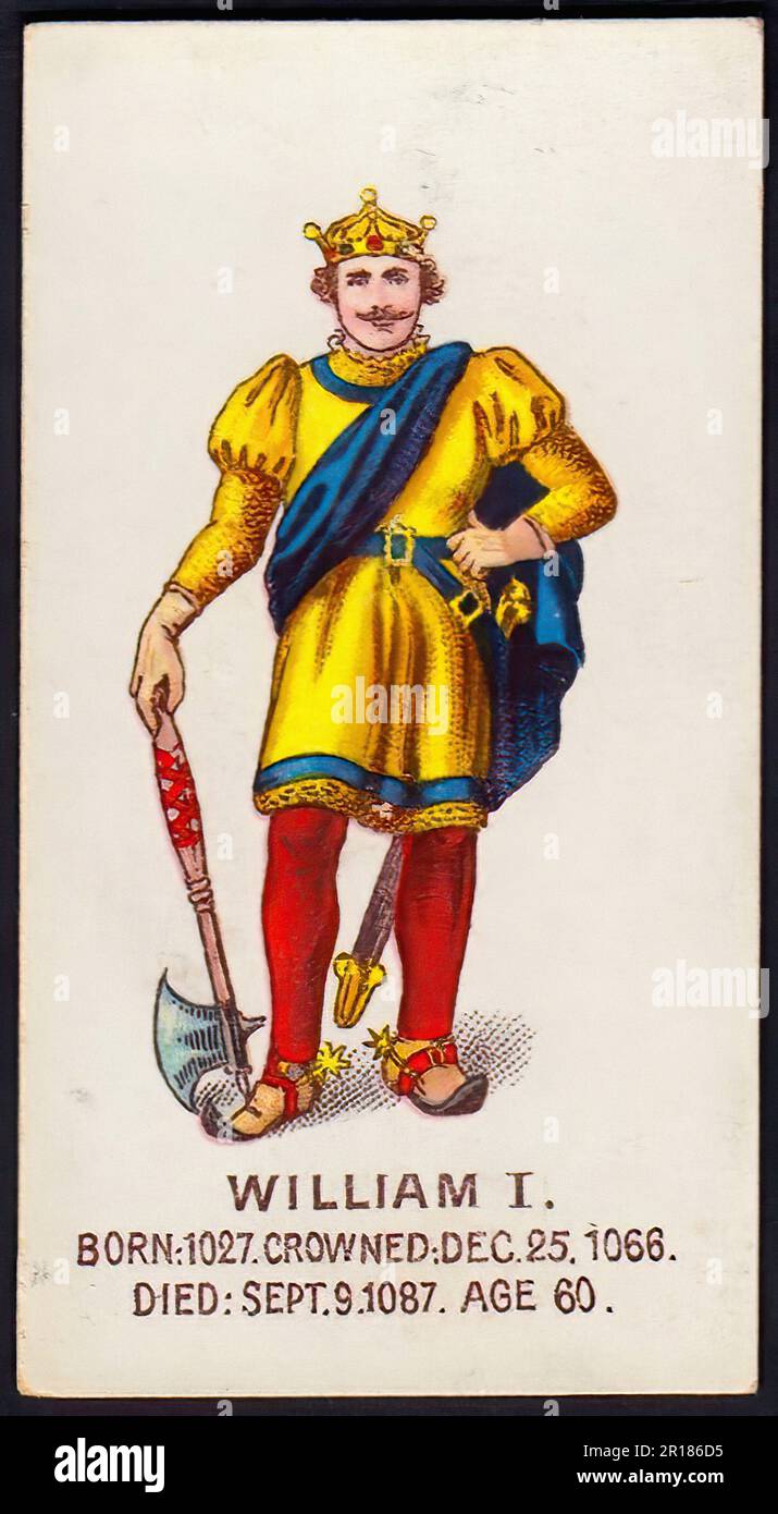 King William I - Vintage Cigarete Card Stock Photo - Alamy