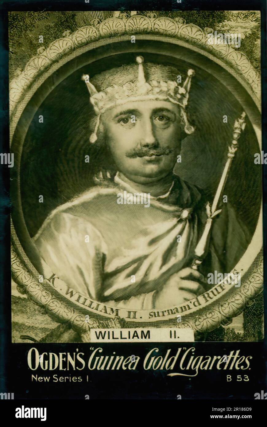 King William II - Vintage Cigarette Card 03 Stock Photo - Alamy