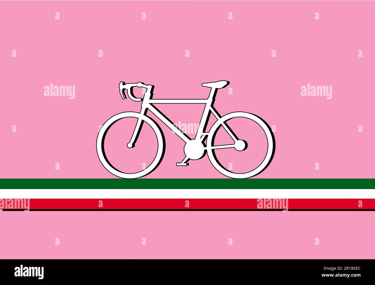 bike in silhouette, tour of Italy, bicycle in silhouette with the ...