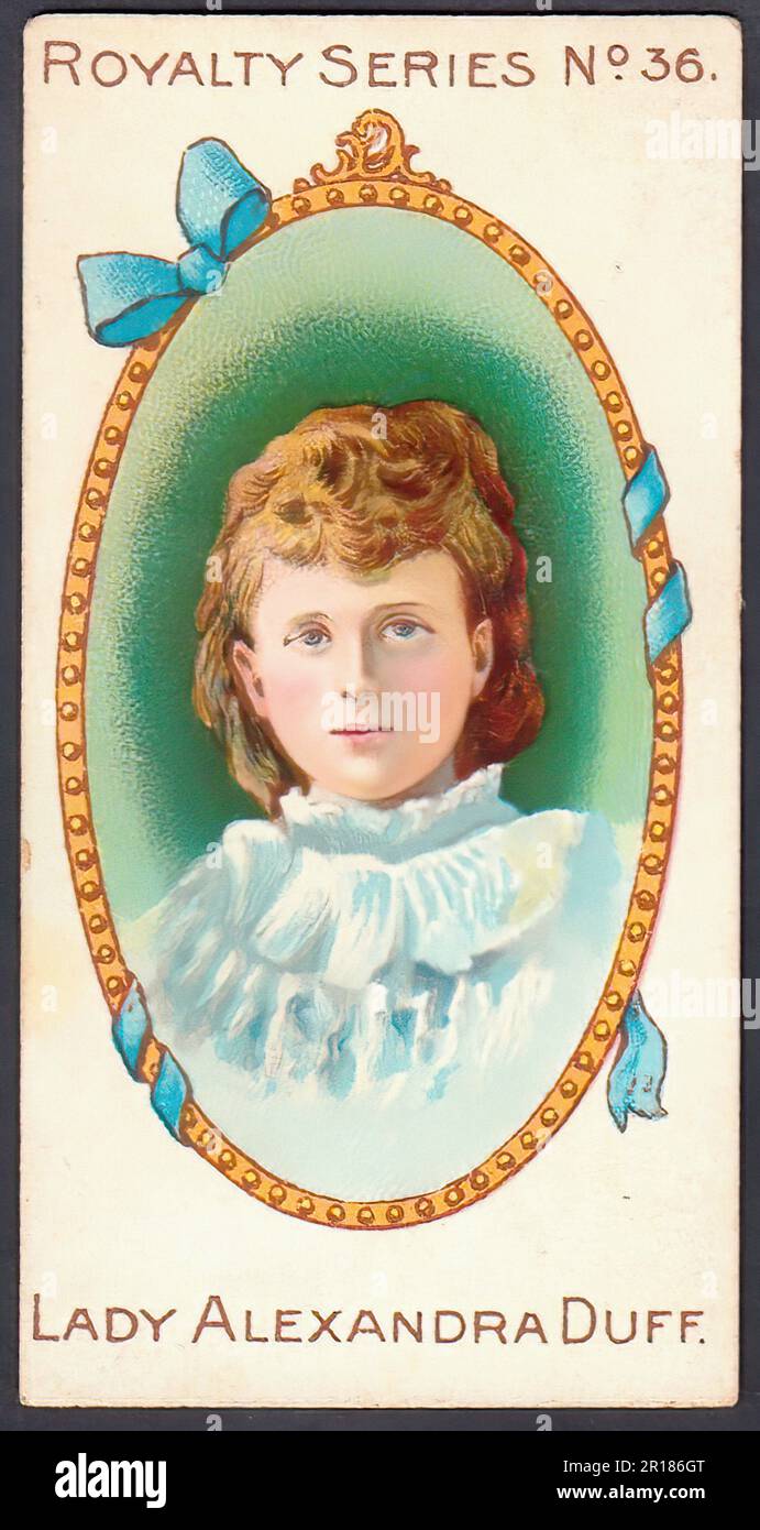 Lady Alexandra Duff - Vintage Cigarette Card Stock Photo - Alamy