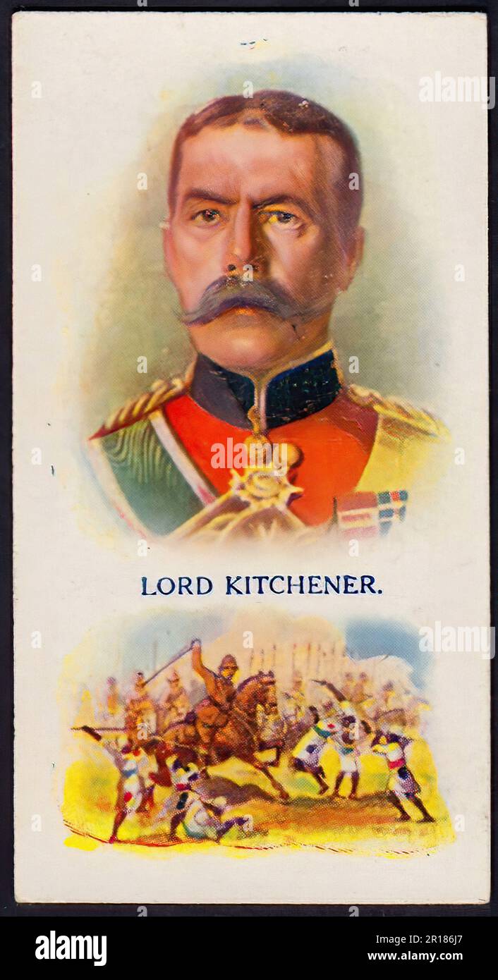 Lord Kitchener - Vintage Cigarette Card Stock Photo - Alamy