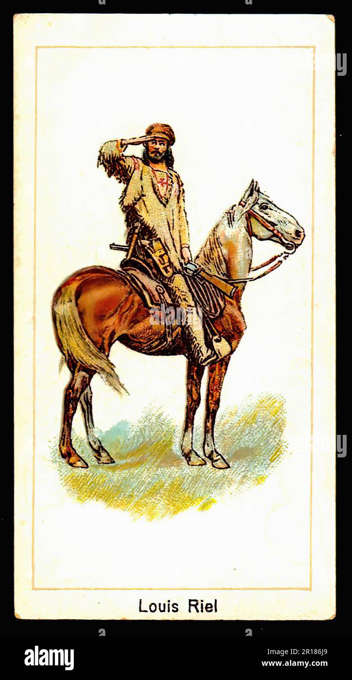 Louis Riel - Vintage Cigarette Card Stock Photo - Alamy