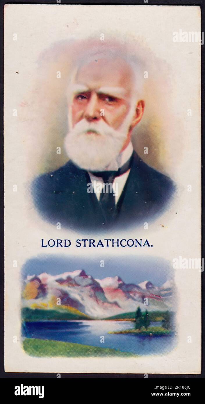 Lord Strathcona - Vintage Cigarette Card Stock Photo - Alamy