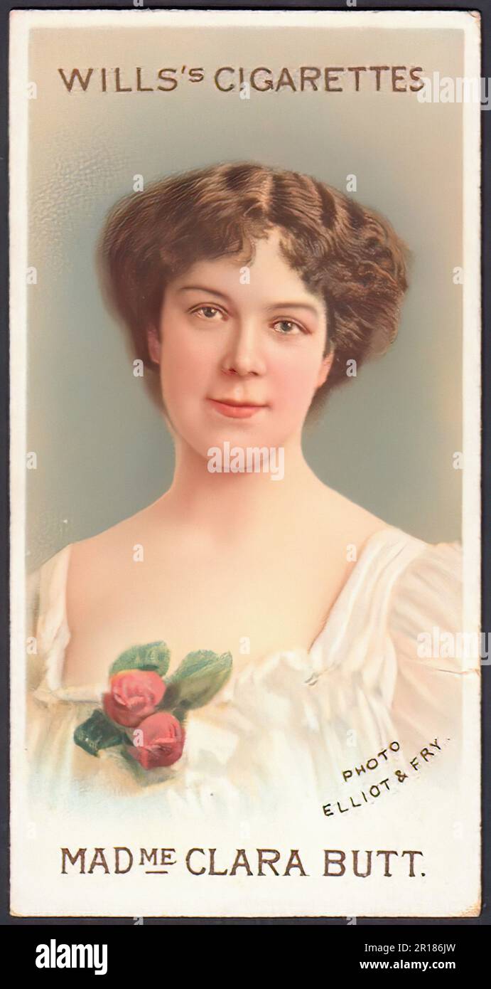 Madame Clara Butt - Vintage Cigarette Card Stock Photo - Alamy
