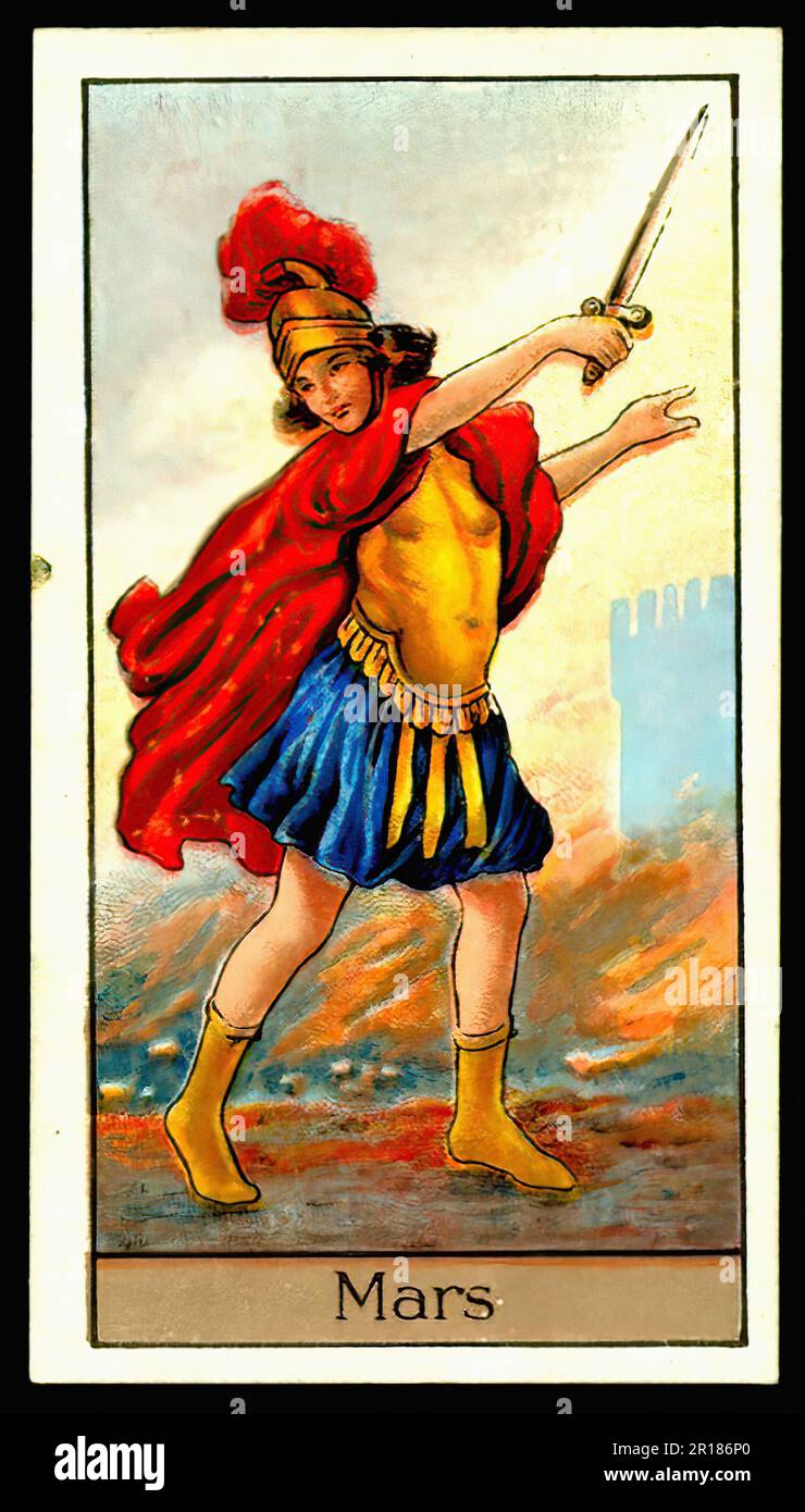 Mars - Vintage Cigarette Card Stock Photo - Alamy