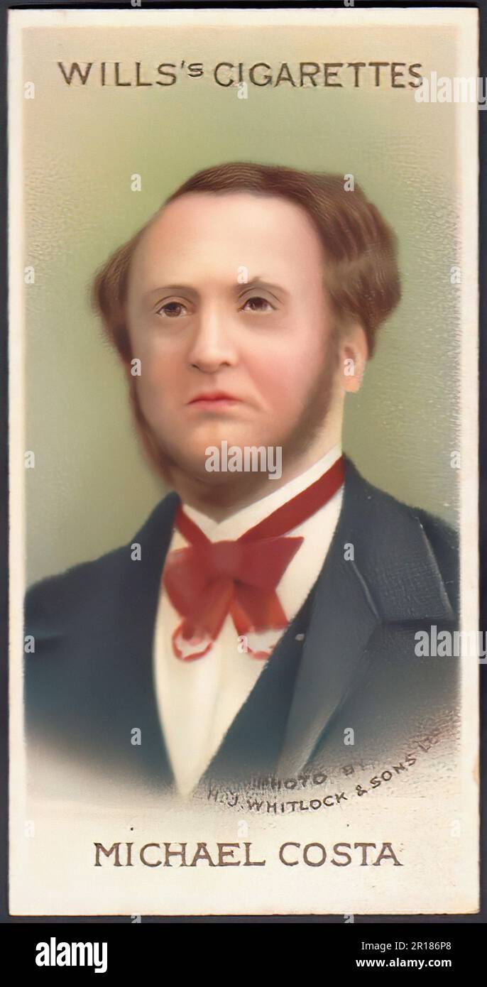 Michael Costa - Vintage Cigarette Card Stock Photo - Alamy