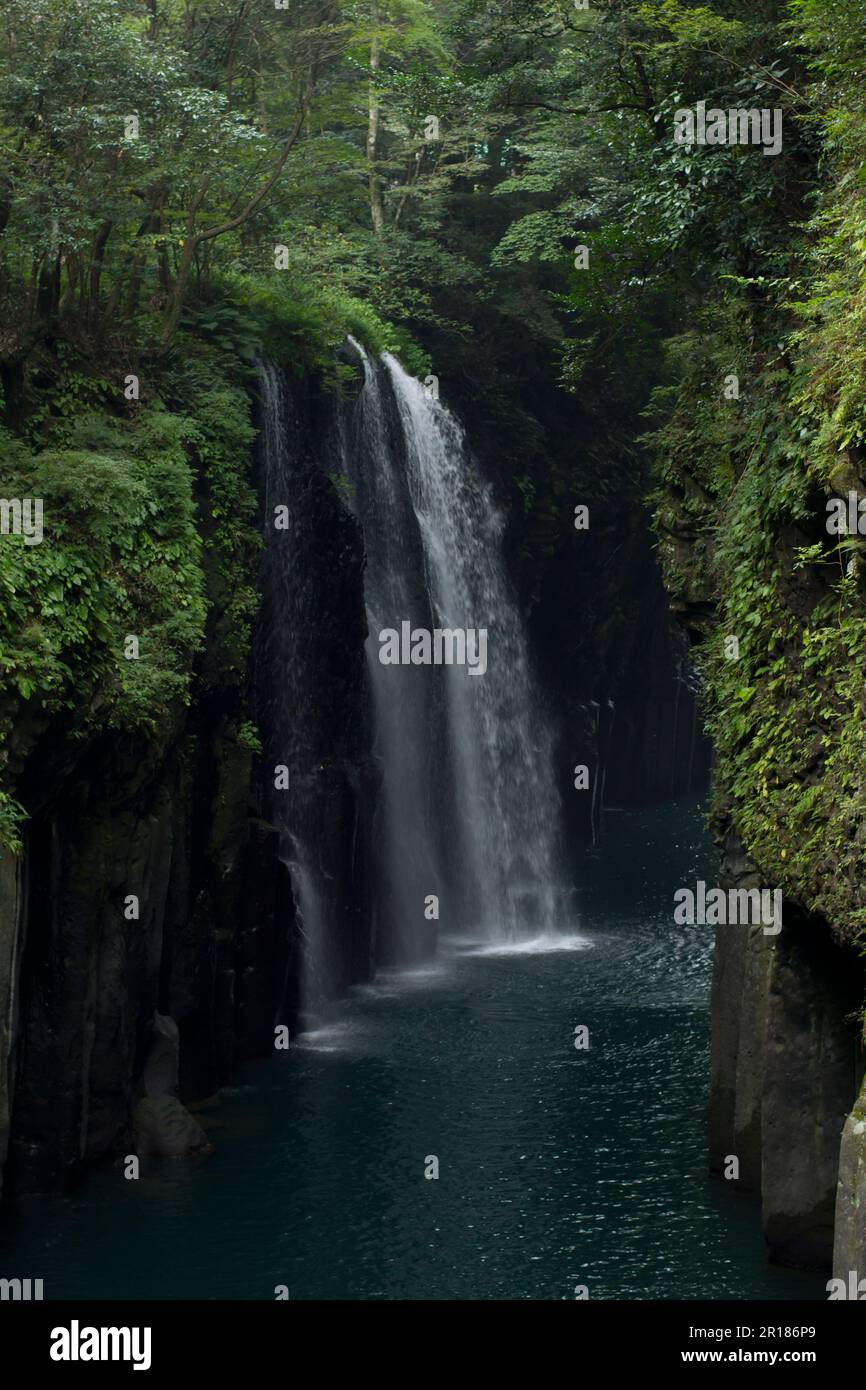 Takachiho Gorge, Manai Waterfall Stock Photo - Alamy