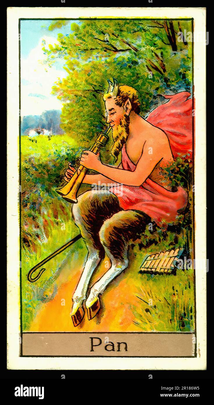 Pan - Vintage Cigarette Card 02 Stock Photo - Alamy