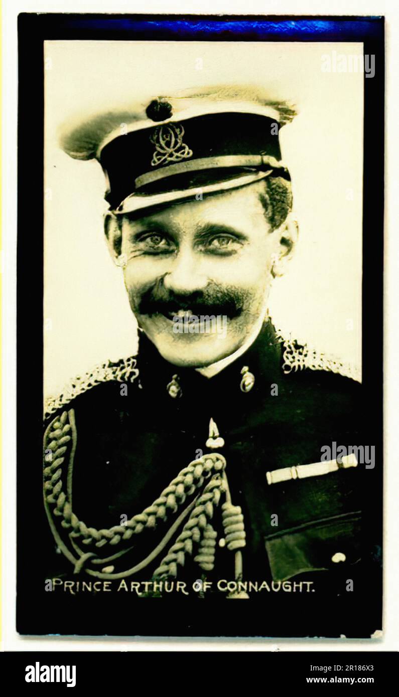 Prince Arthur of Connaught - Vintage Cigarette Card 02 Stock Photo - Alamy