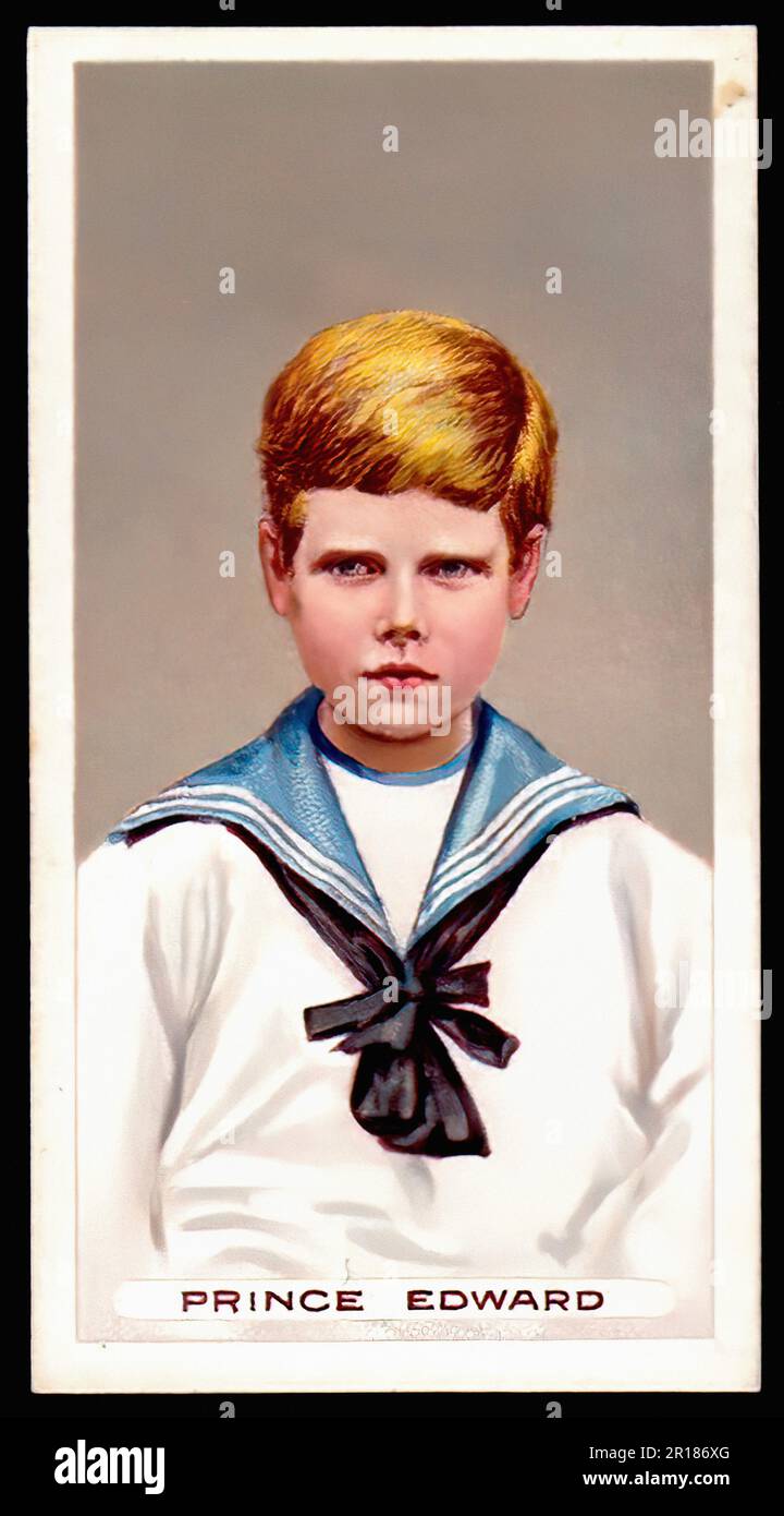 Prince Edward - Vintage Cigarette Card Stock Photo - Alamy