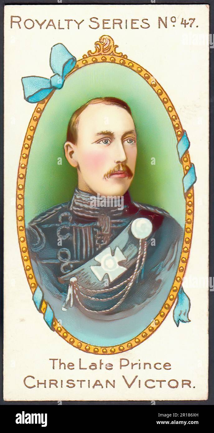 Prince Christian Victor - Vintage Cigarette Card Stock Photo - Alamy