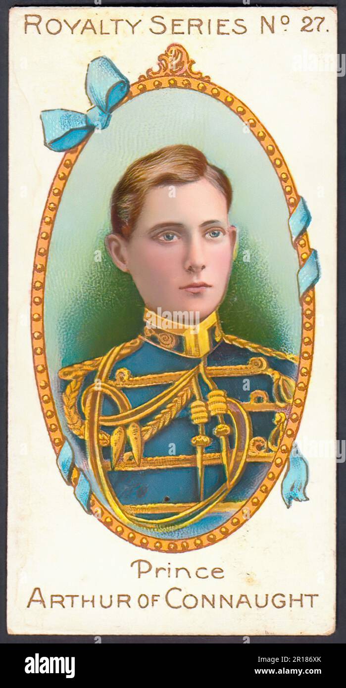 Prince Arthur of Connaught - Vintage Cigarette Card 01 Stock Photo - Alamy