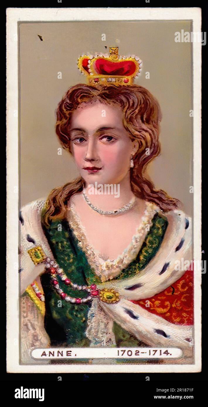 Queen Anne - Vintage Cigarette Card 01 Stock Photo - Alamy