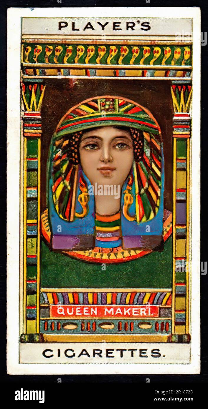 Queen Makeri - Vintage Cigarette Card Stock Photo - Alamy