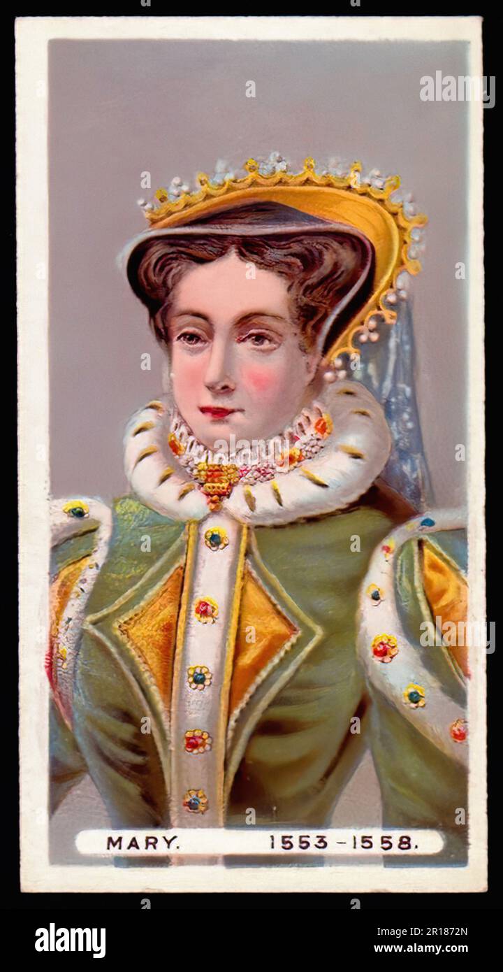 Queen Mary - Vintage Cigarette Card 01 Stock Photo - Alamy