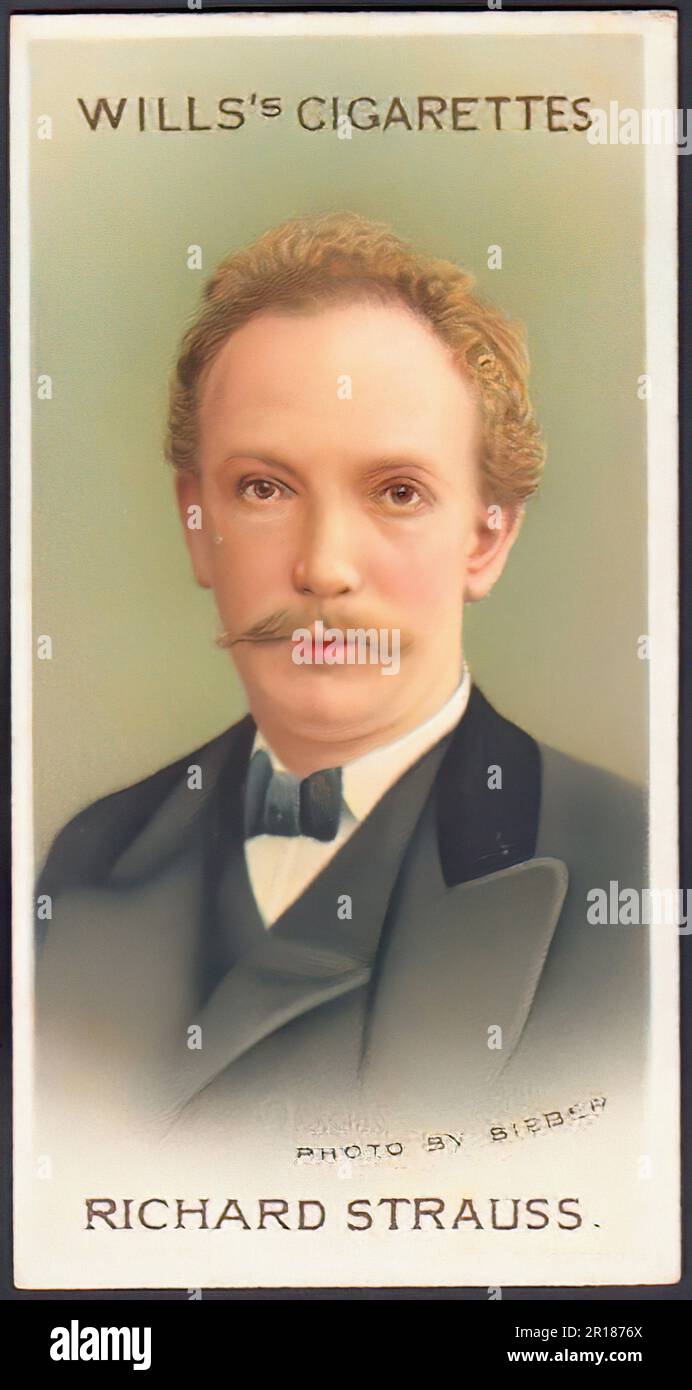Richard Strauss - Vintage Cigarette Card Stock Photo - Alamy