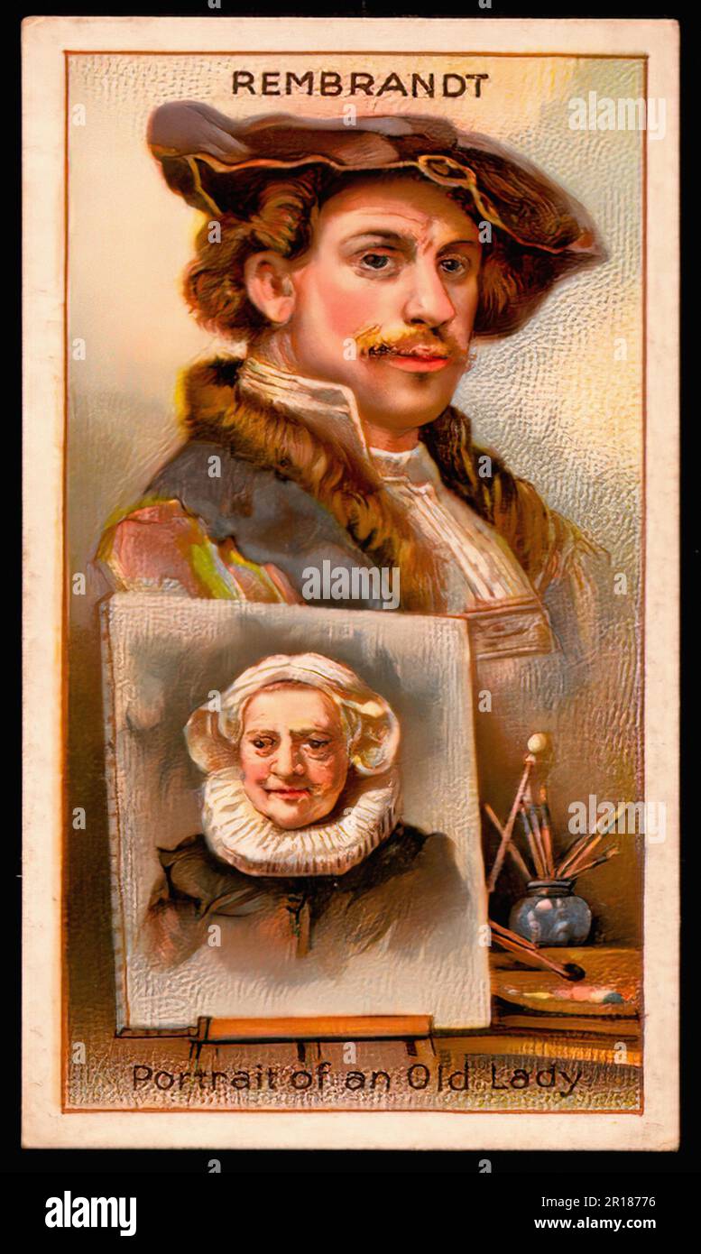 Rembrandt - Vintage Cigarette Card Stock Photo - Alamy