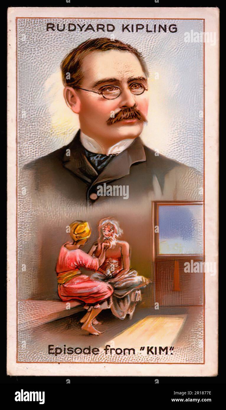 Rudyard Kipling - Vintage Cigarette Card Stock Photo - Alamy