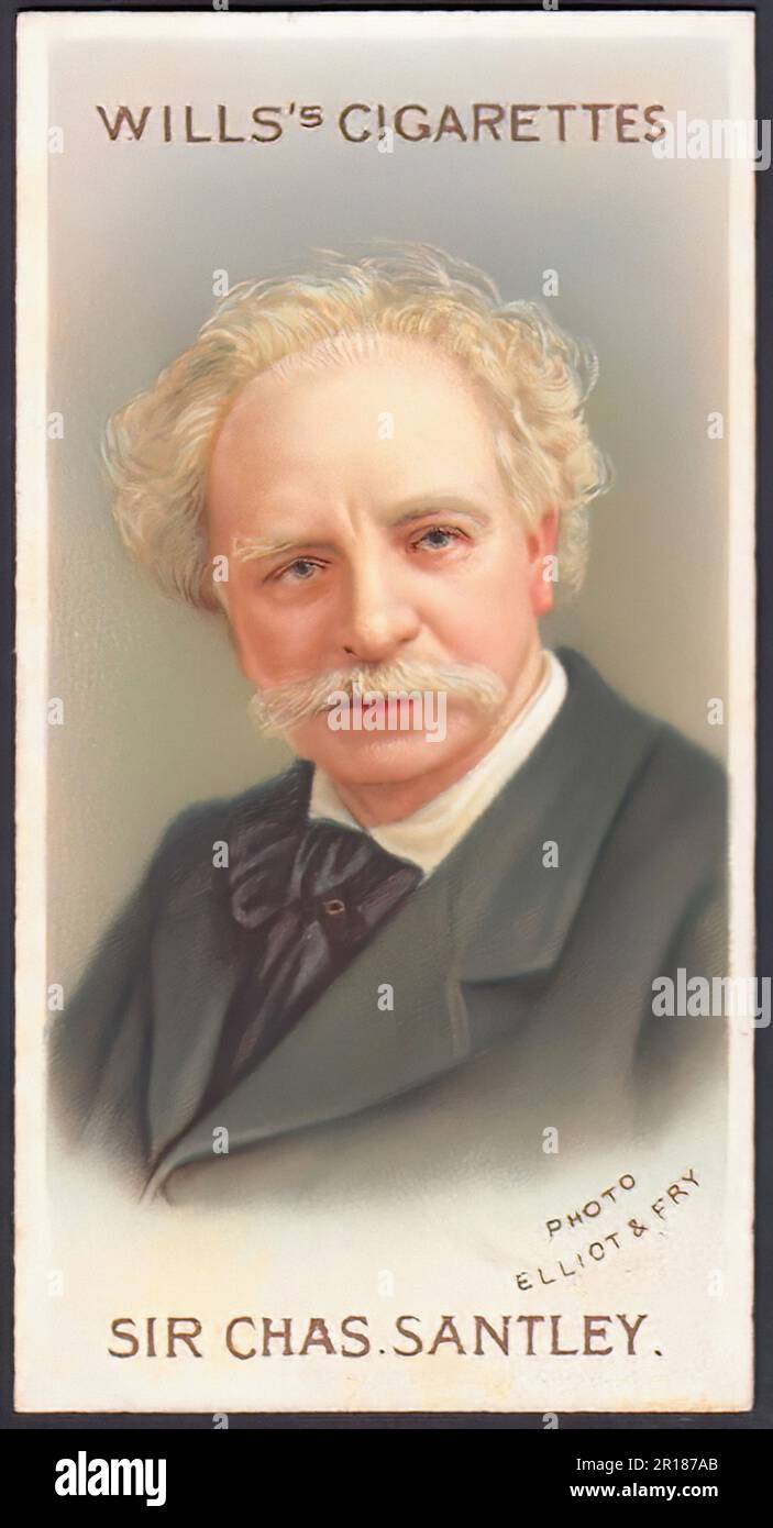 Sir Charles Santley - Vintage Cigarette Card Stock Photo - Alamy