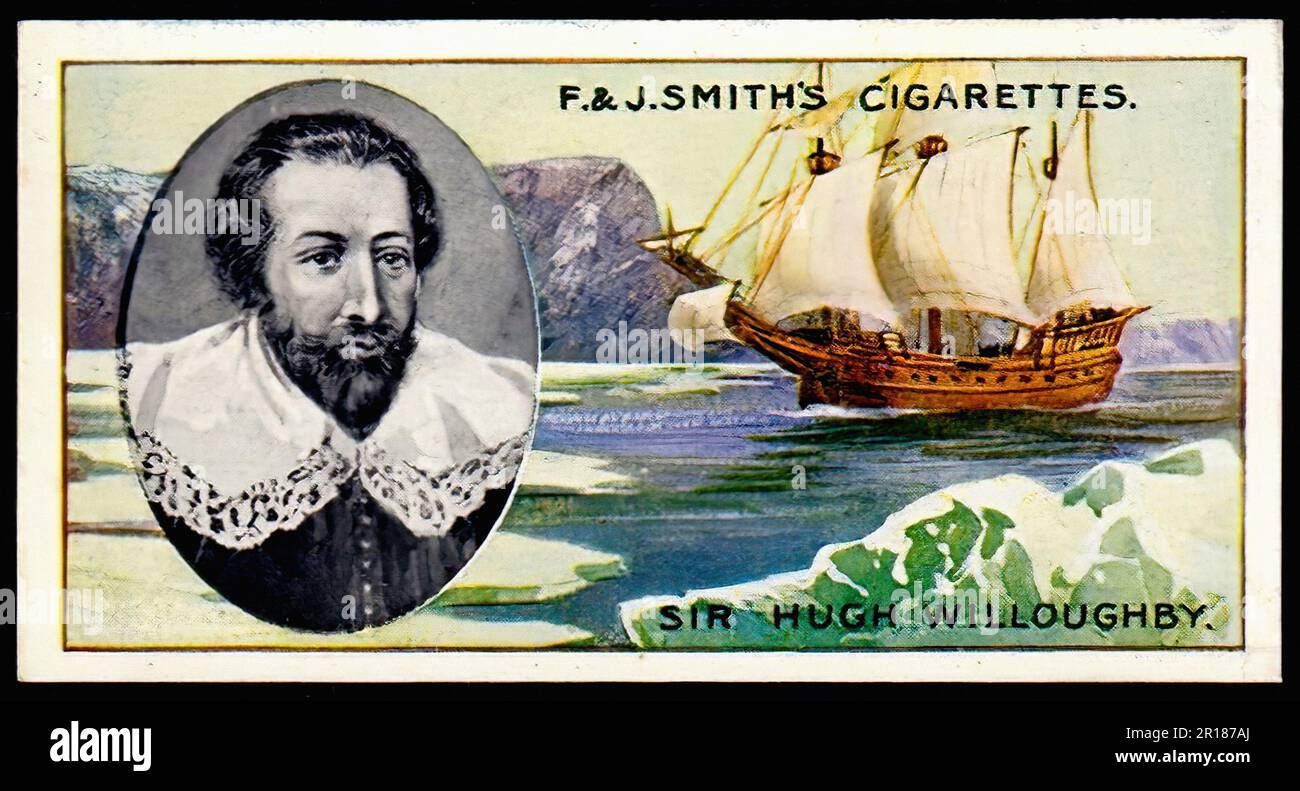 Sir Hugh Willoughby - Vintage Cigarette Card Stock Photo - Alamy