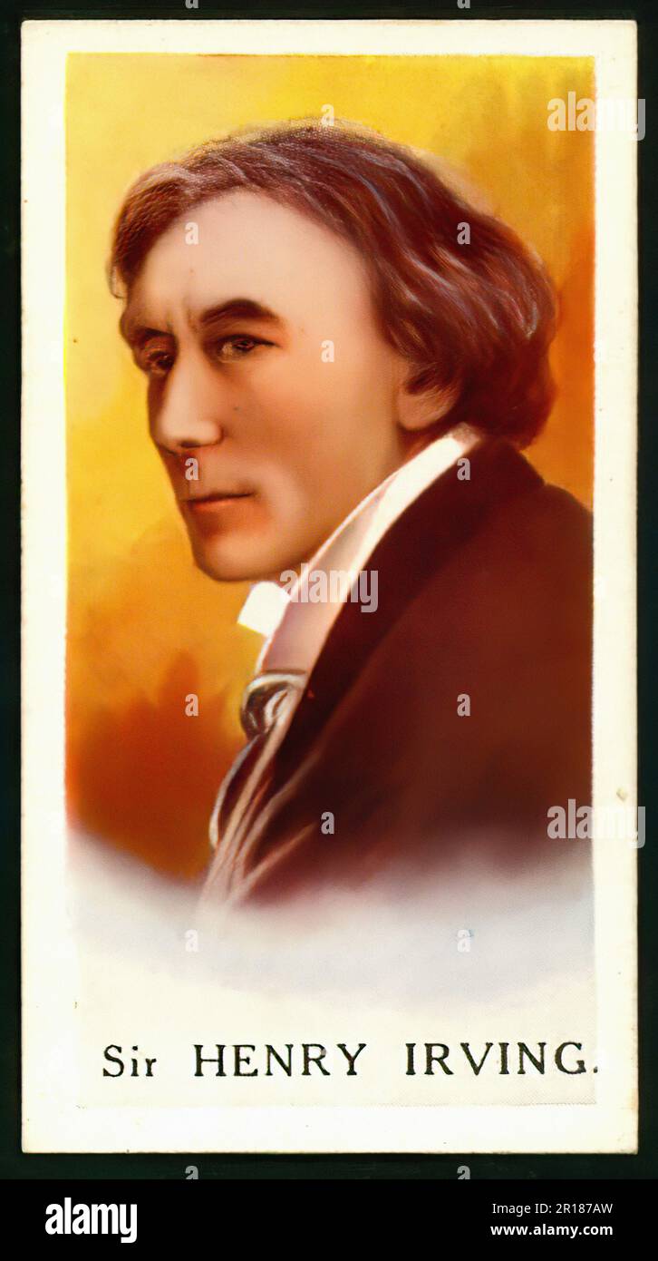 Sir Henry Irving - Vintage Cigarette Card Stock Photo - Alamy