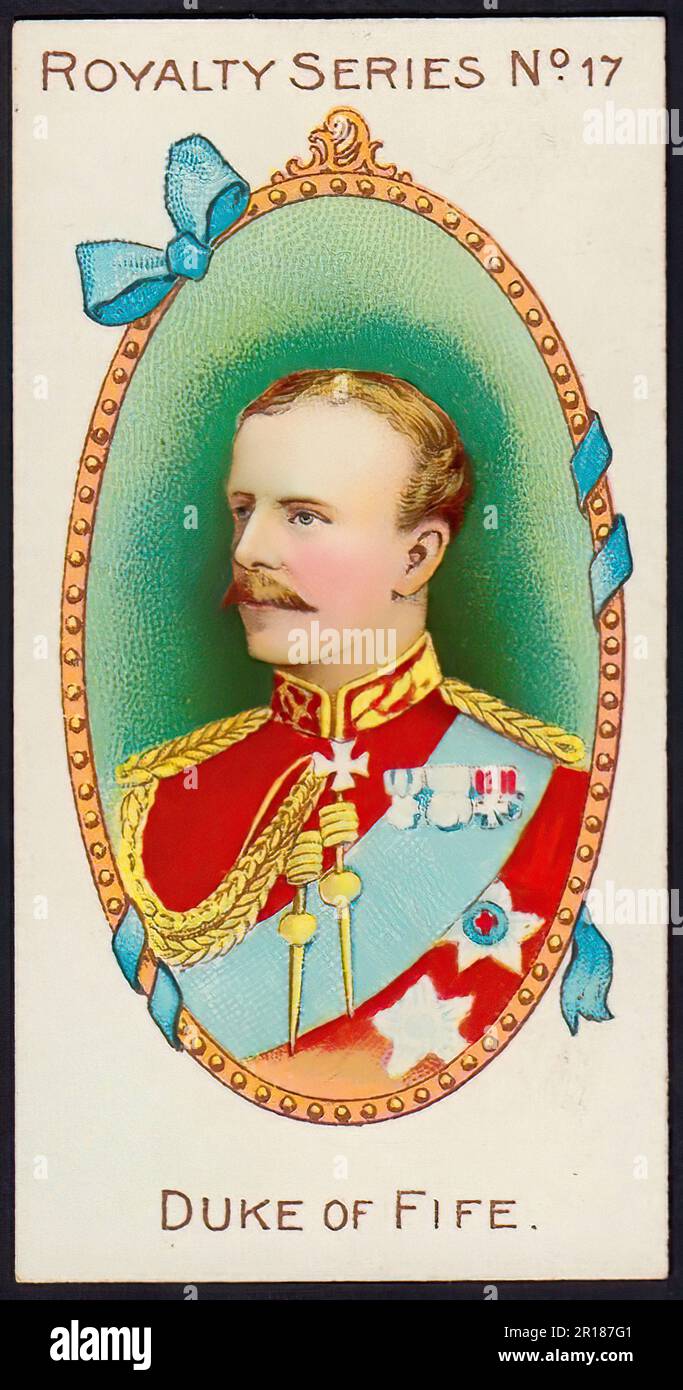 The Duke of Fife - Vintage Cigarette Card 02 Stock Photo - Alamy