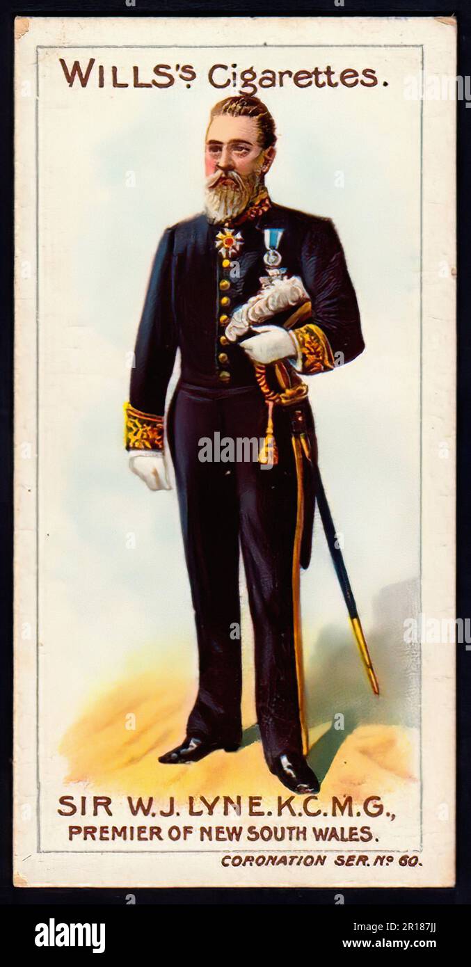 The Premier of New South Wales 1902 - Vintage Cigarette Card Stock ...