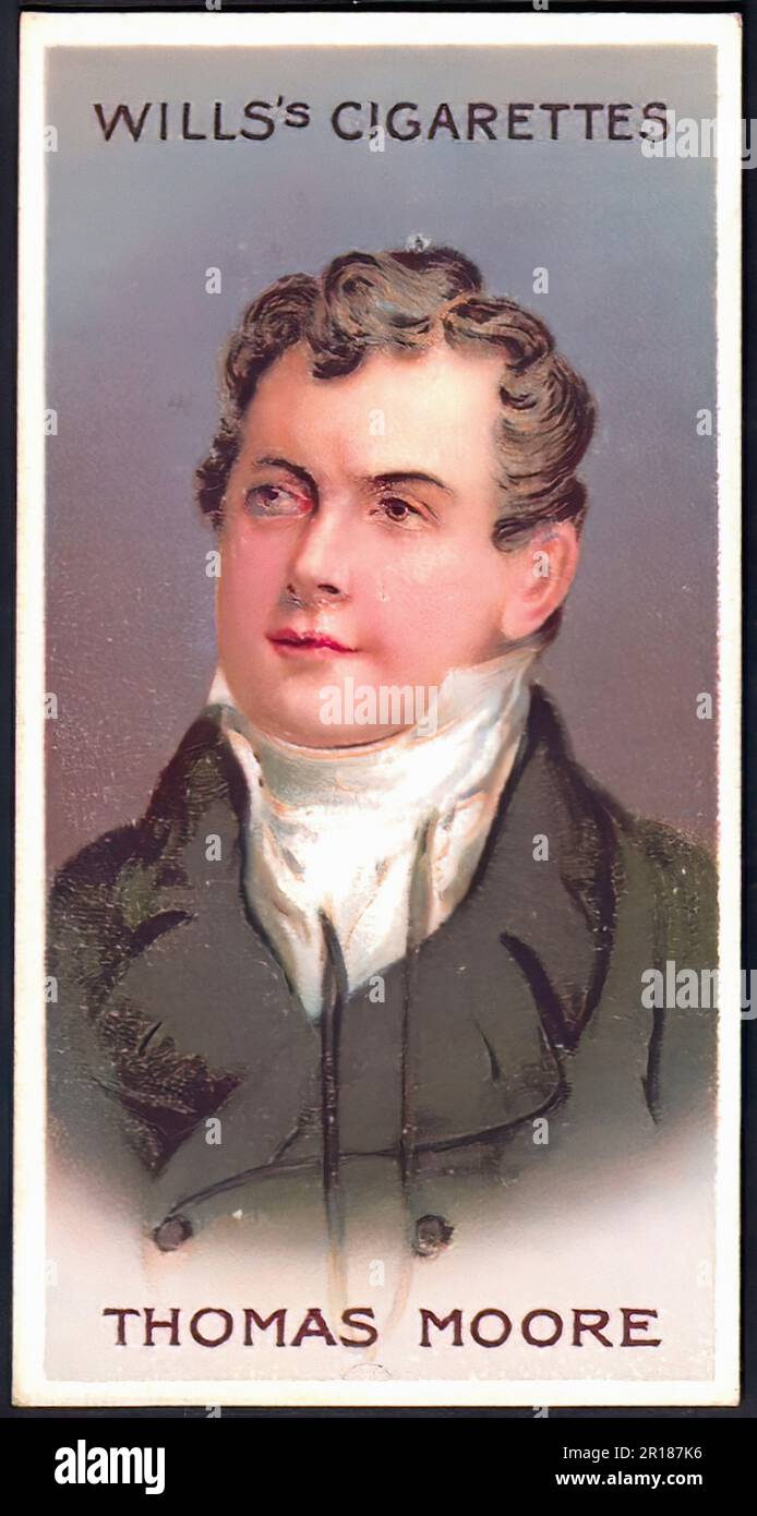 Thomas Moore - Vintage Cigarette Card Stock Photo - Alamy