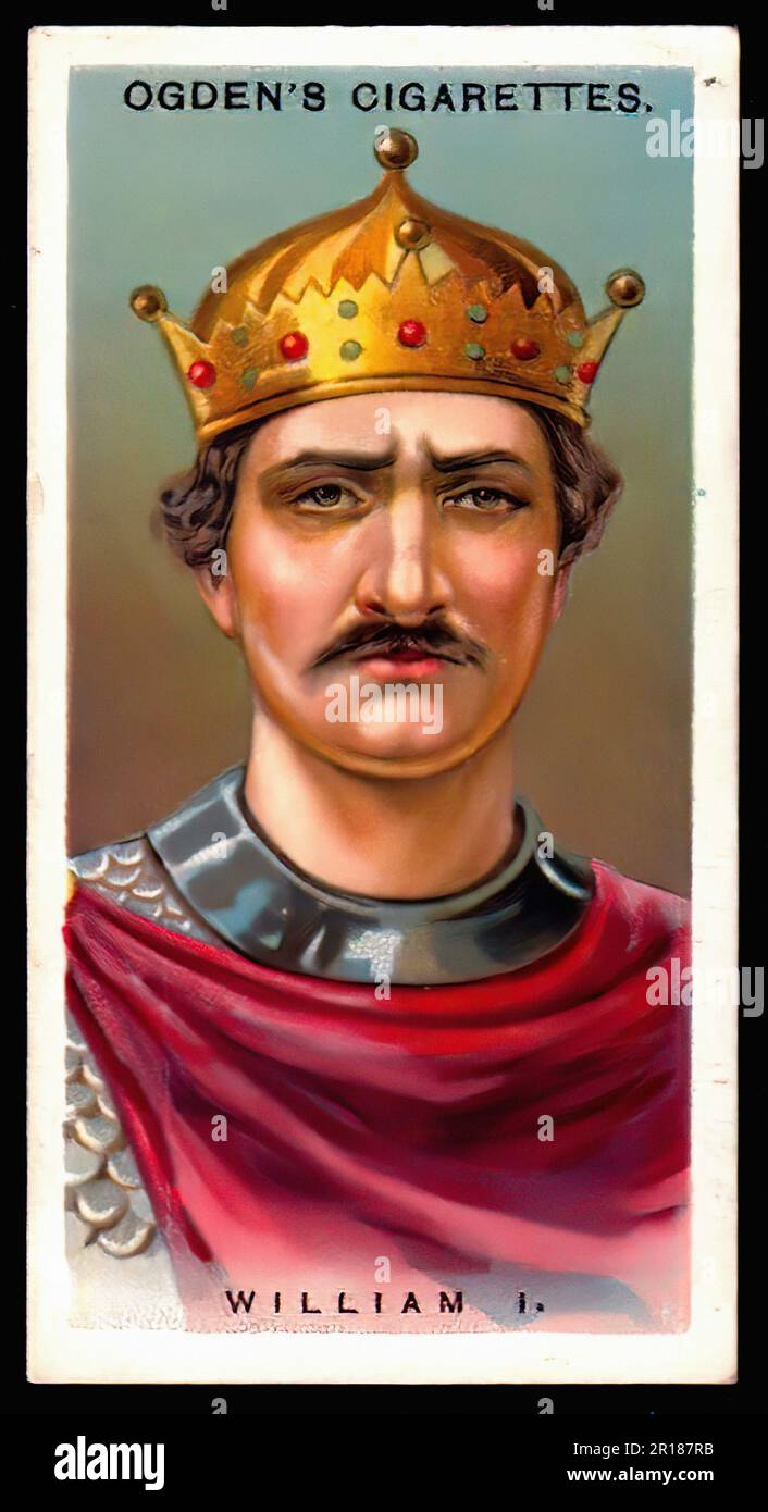 William the Conqueror - Vintage Cigarette Card Stock Photo - Alamy