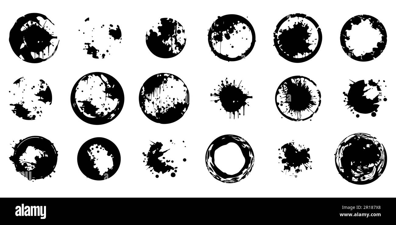 Rounded splash Black and White Stock Photos & Images - Alamy