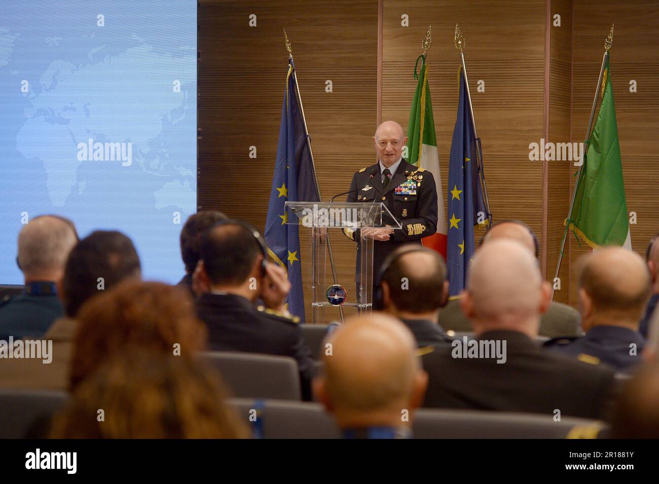 Decimomannu, Italy. 11th May, 2023. General Luca Goretti Chief of Staff ...