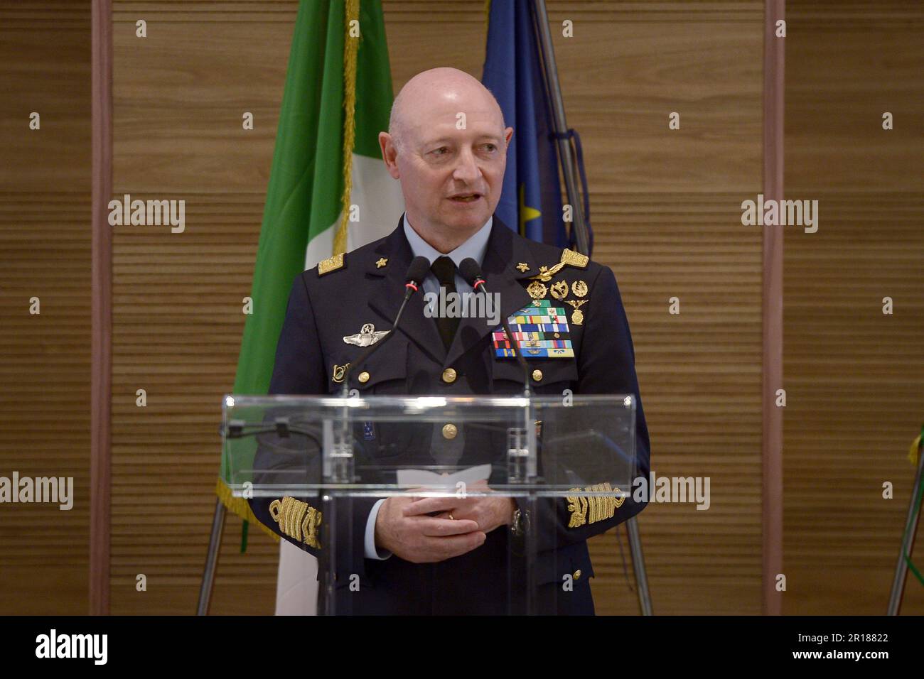 Decimomannu, Italy. 11th May, 2023. General Luca Goretti Chief of Staff ...