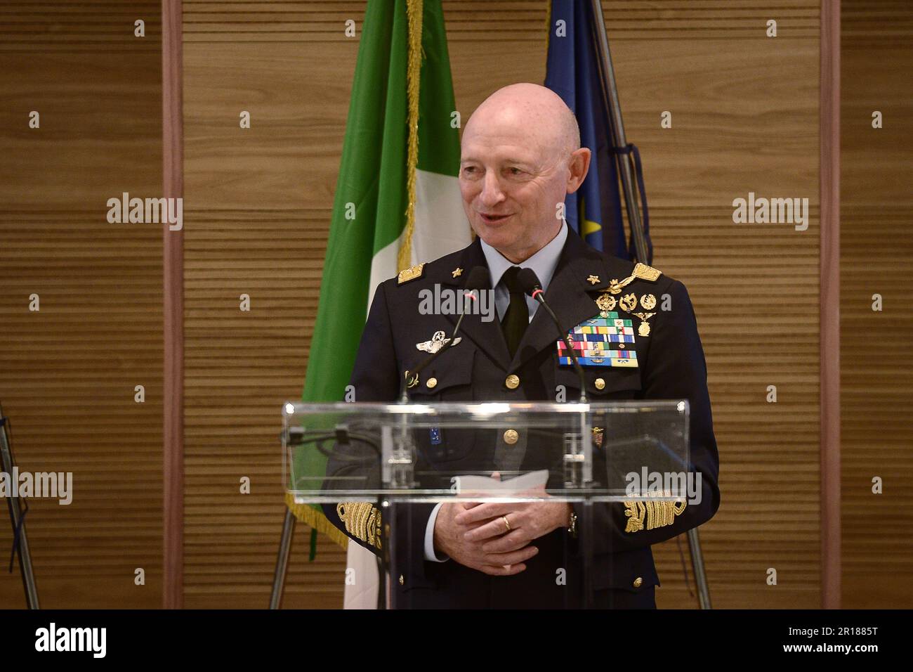 Decimomannu, Italy. 11th May, 2023. General Luca Goretti Chief of Staff ...