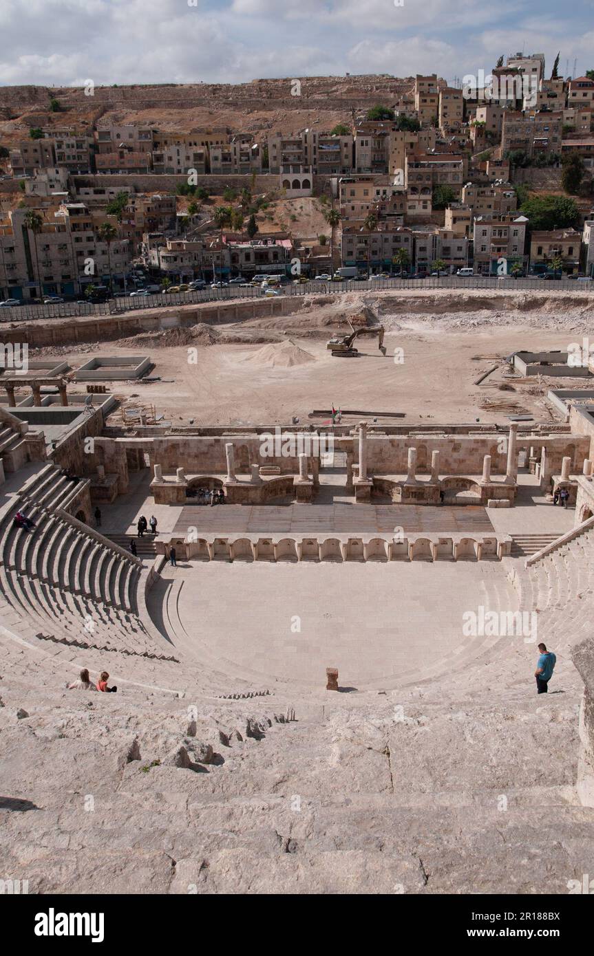 The Roman Theatre, Amman, Jordan Stock Photo - Alamy