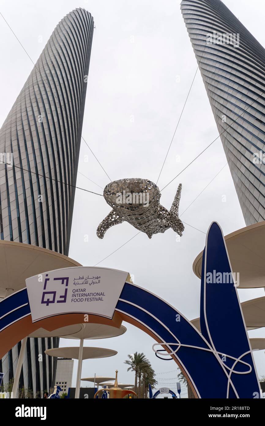 Al Nehem Whale Shark Installation is a tourist attraction in Lusail ...
