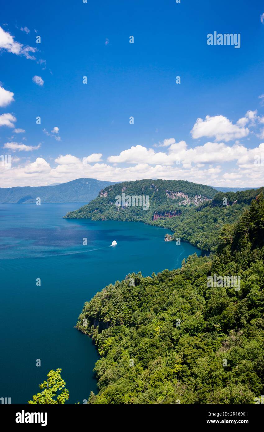 Lake Towada in summer Stock Photo - Alamy