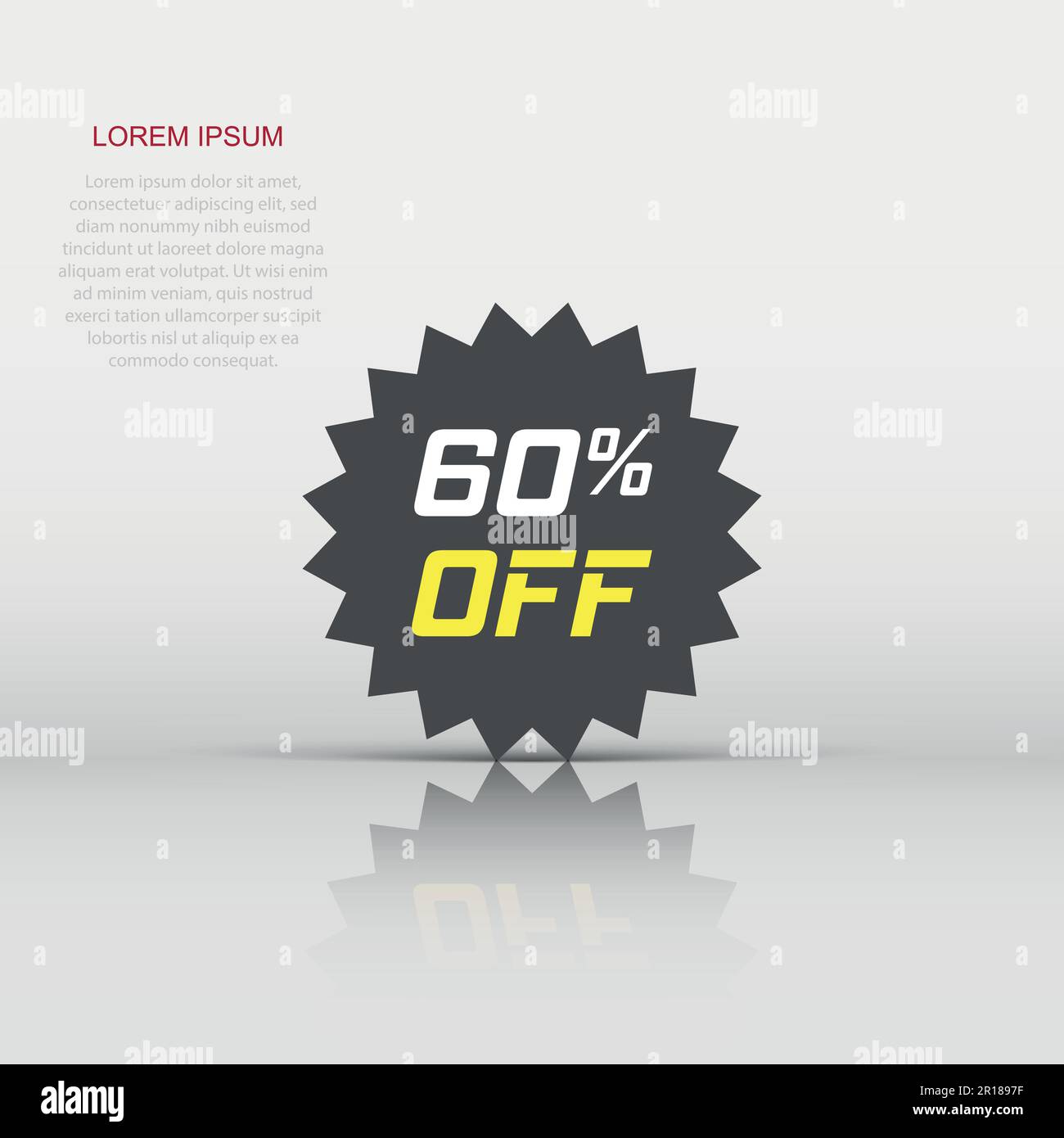 Sign 60 percent off Stock Vector Images - Alamy