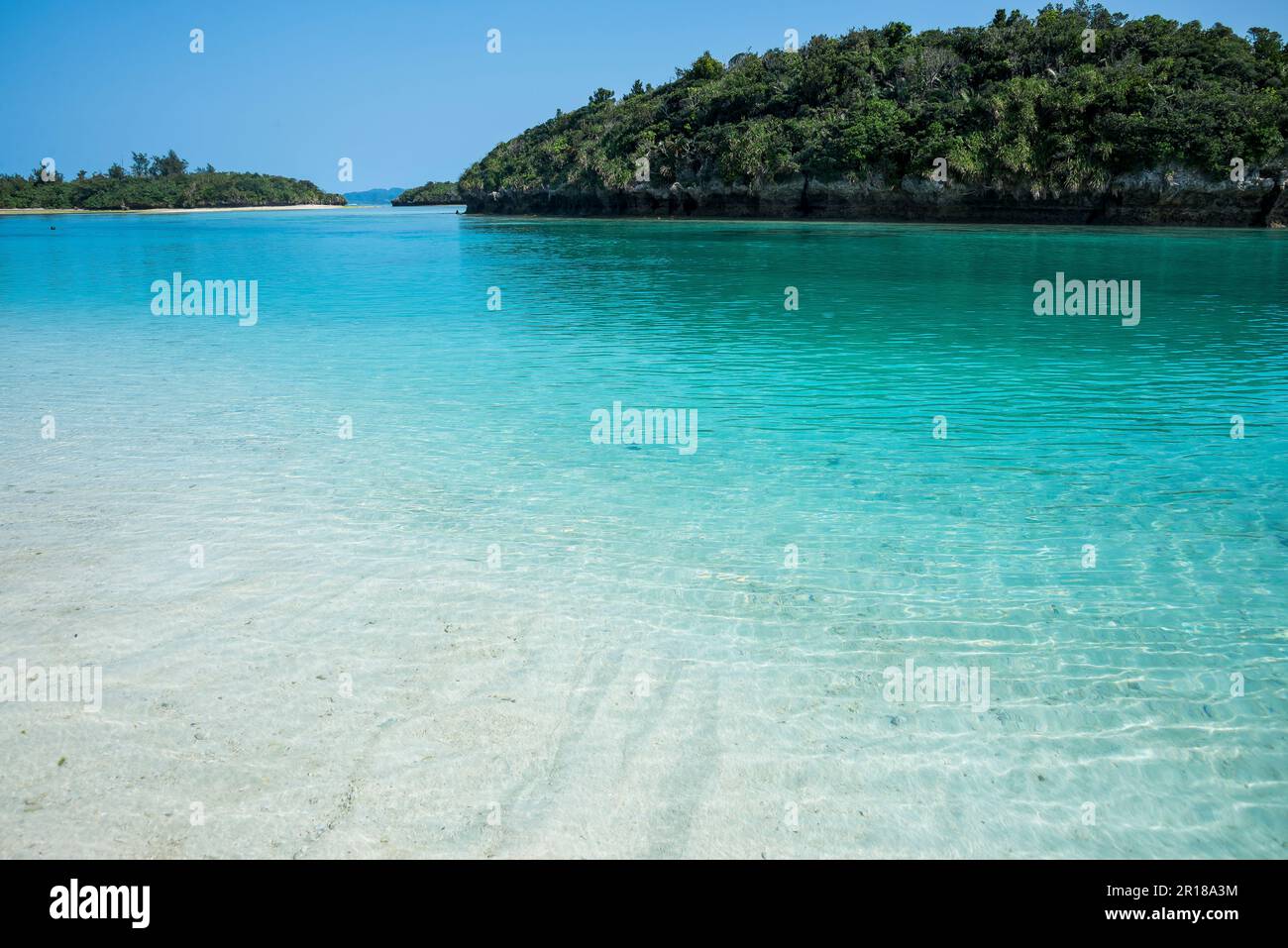 Blue Kabira Bay Stock Photo - Alamy
