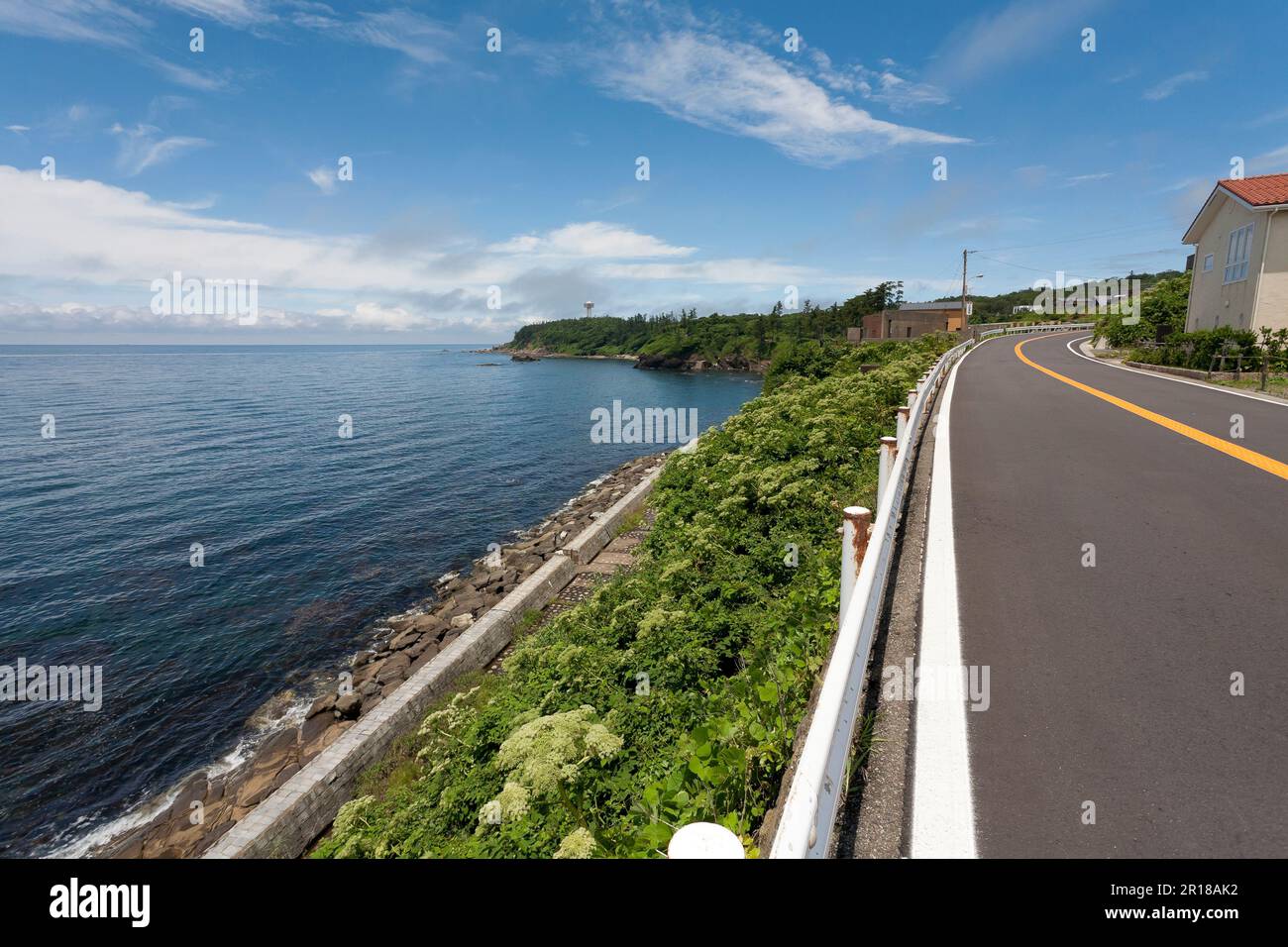 National Highway 7 and coastal route along Tojinbo Stock Photo - Alamy