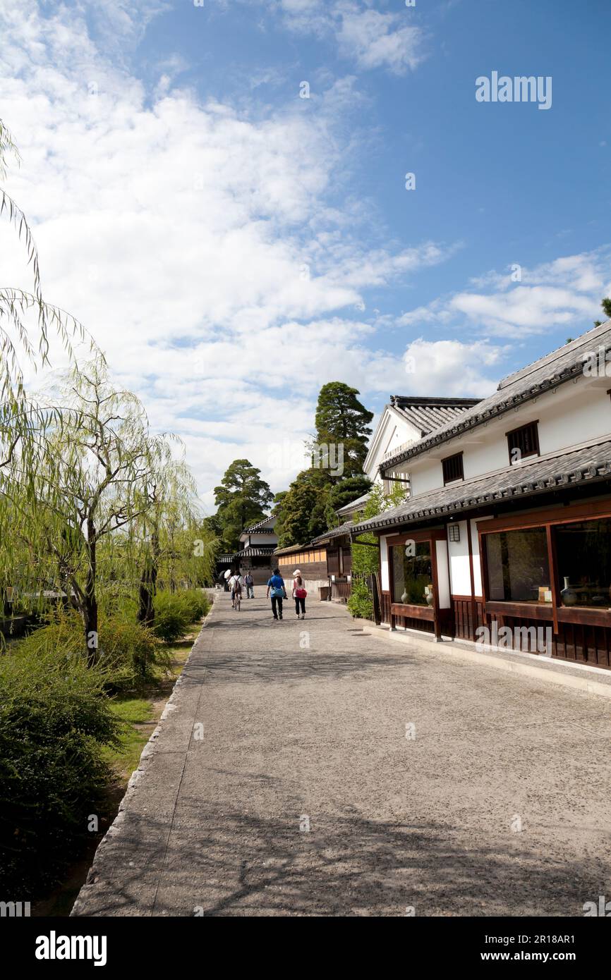 Road along the Kurashiki River, Kurashiki Bikan Historical Quarter ...