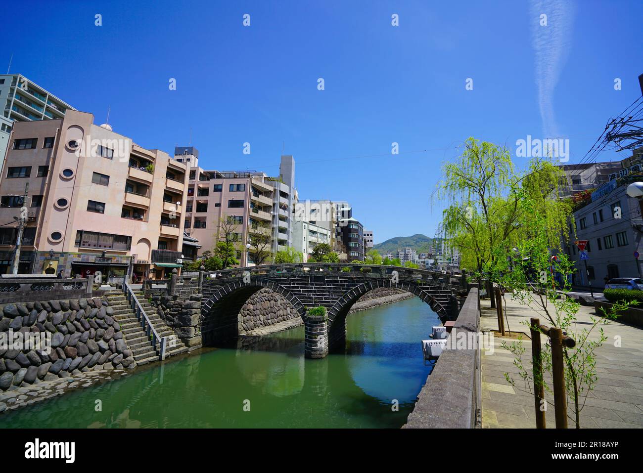 Spectacles Bridge, a famous landmark in Nagasaki, Japan Stock Photo - Alamy