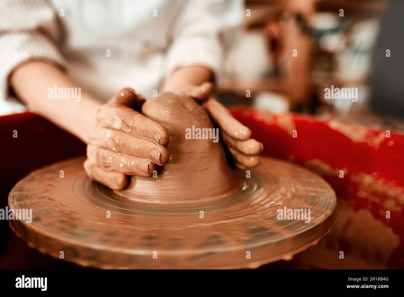 Sculpting and throwing at the wheel can be very therapeutic. an ...