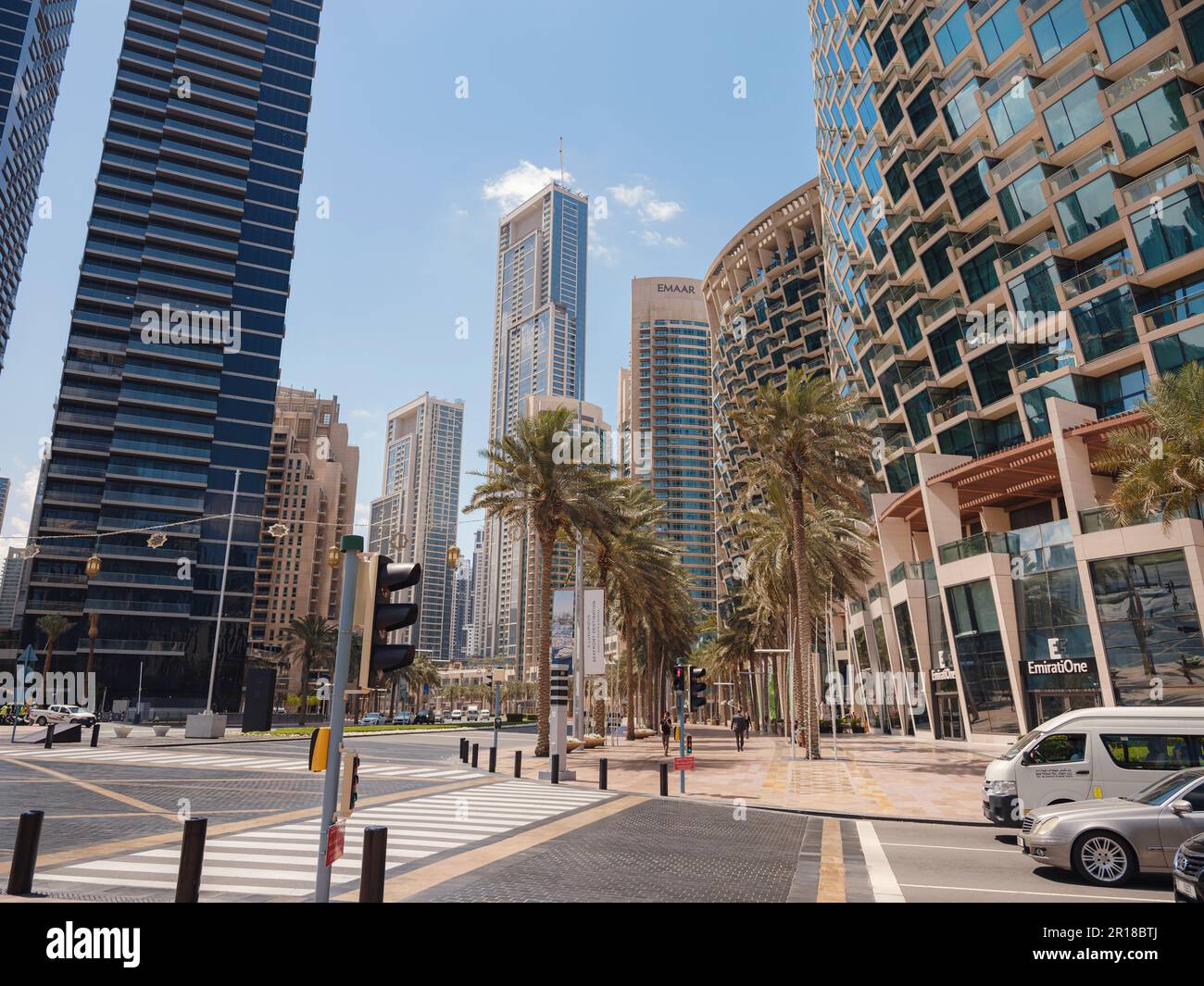 23 March 2023, Dubai, UAE: Downtown Dubai is a crowded area that is ...