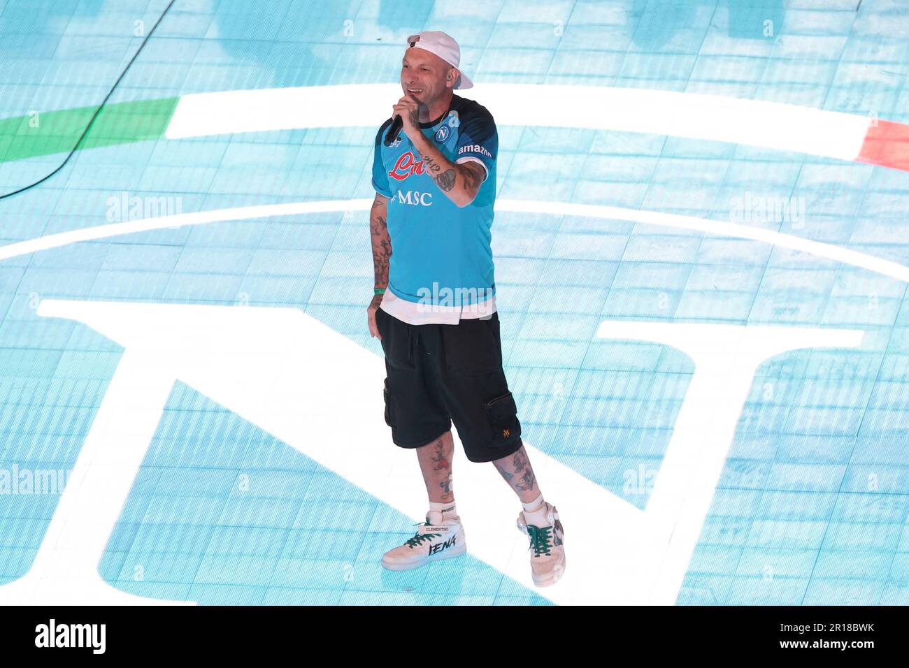 Naples, Italy, 7th May 2023. Italian rapper Clementino ( Clemente ...