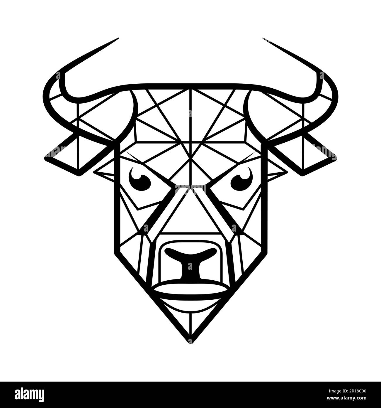 Black Bull Head Logo Bull Head Logo
